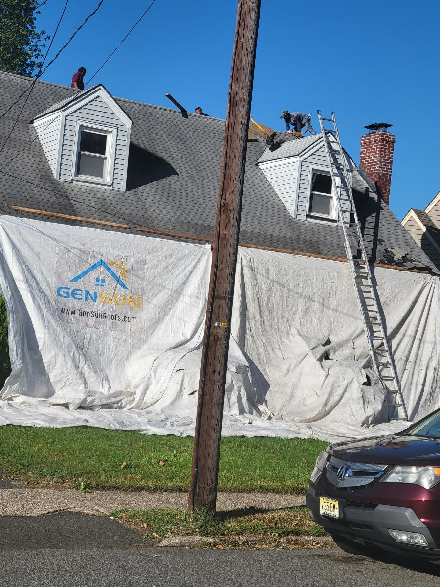 Roof Visual Siding-Tan family - GenSunRoofing