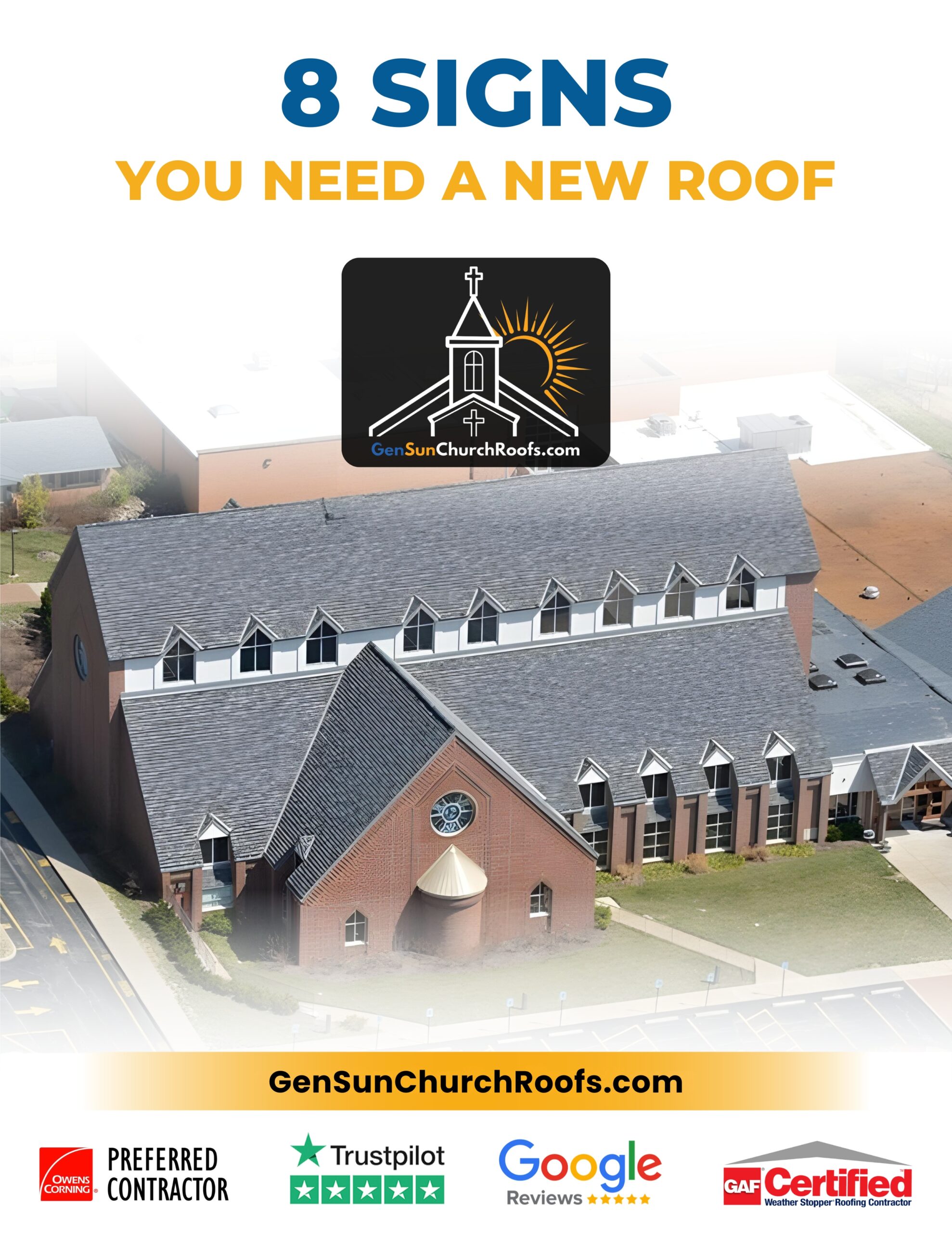 8 Signs you need a New Church Roof - GenSunRoofing